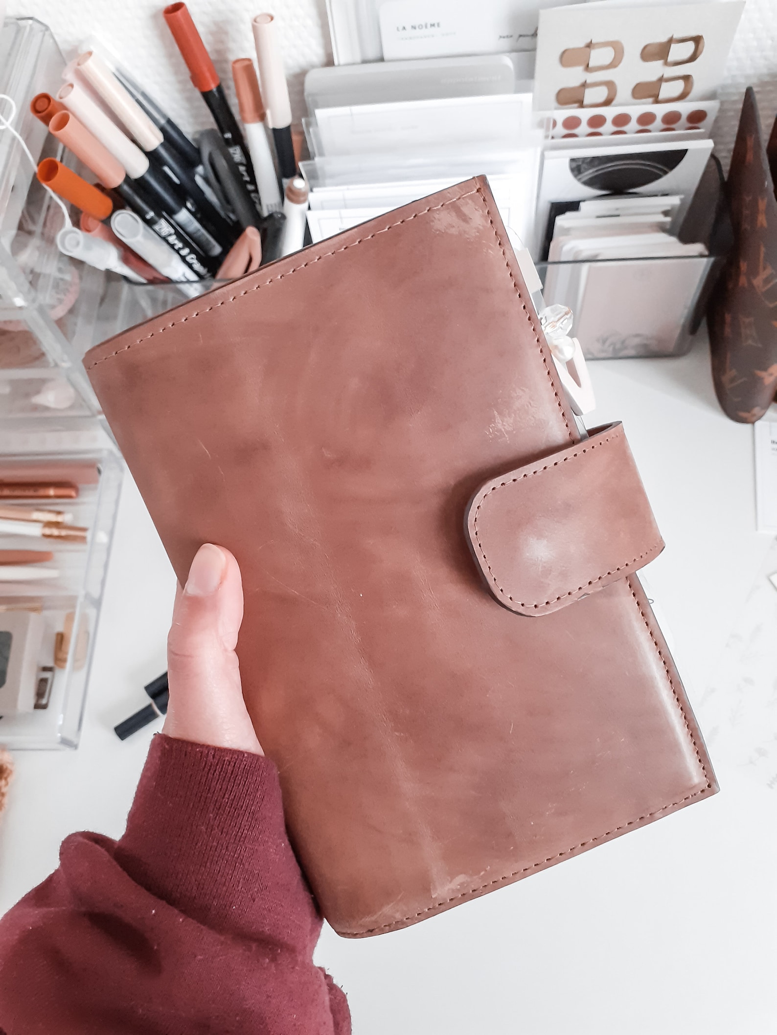 Personal Ring Binder/planner Real Leather Agenda Personal Size - Etsy