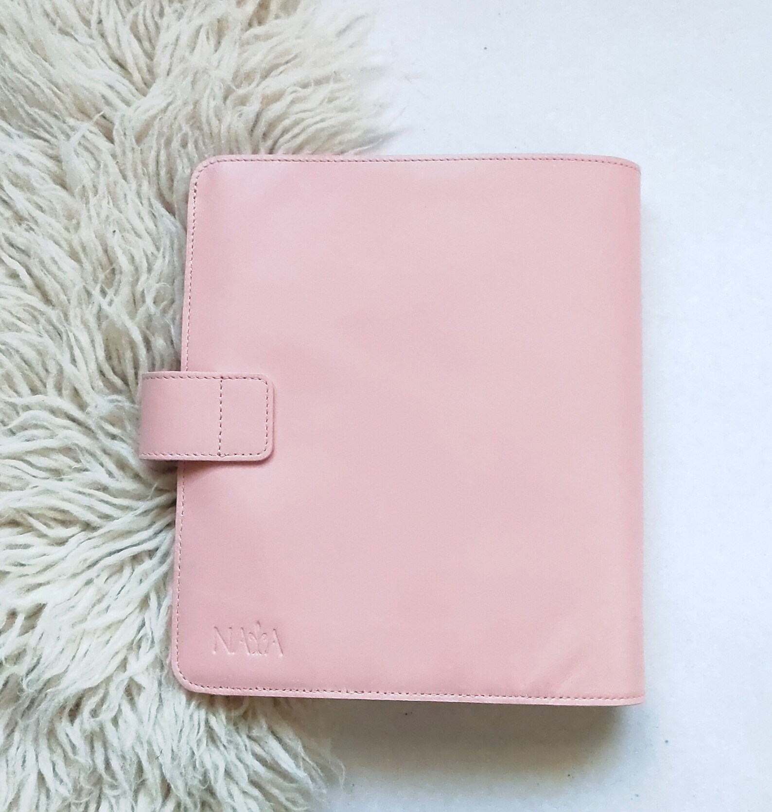 A5 Size Ring Binder/planner Real Leather Cover Rings | Etsy