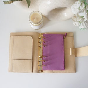 Personalized Leather Flyleaf With a Secretarial Pocket for FCC Ring ...