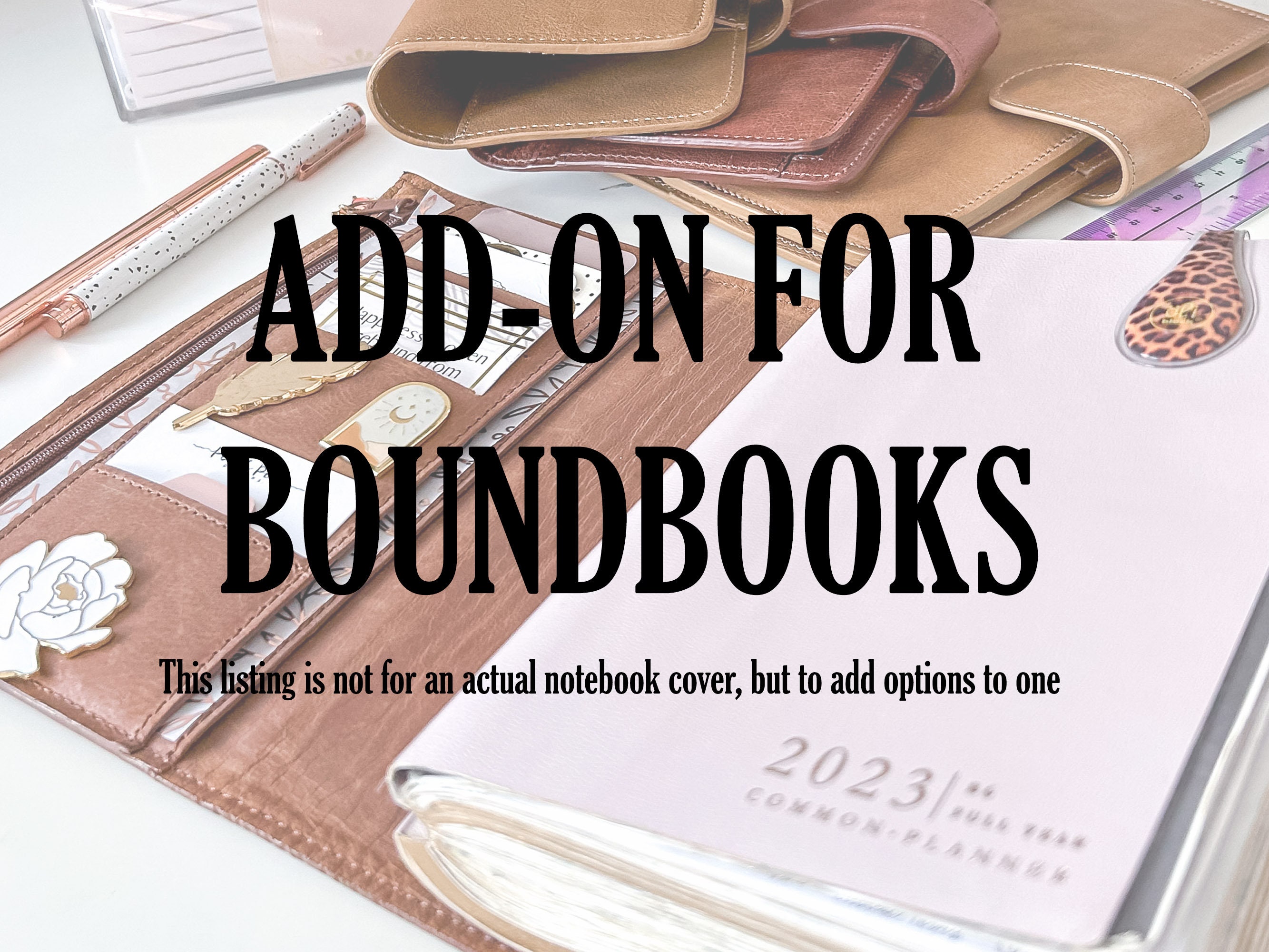 NOT a Travelers Notebook Cover !! Here You Can Choose Add-ons for Your ...