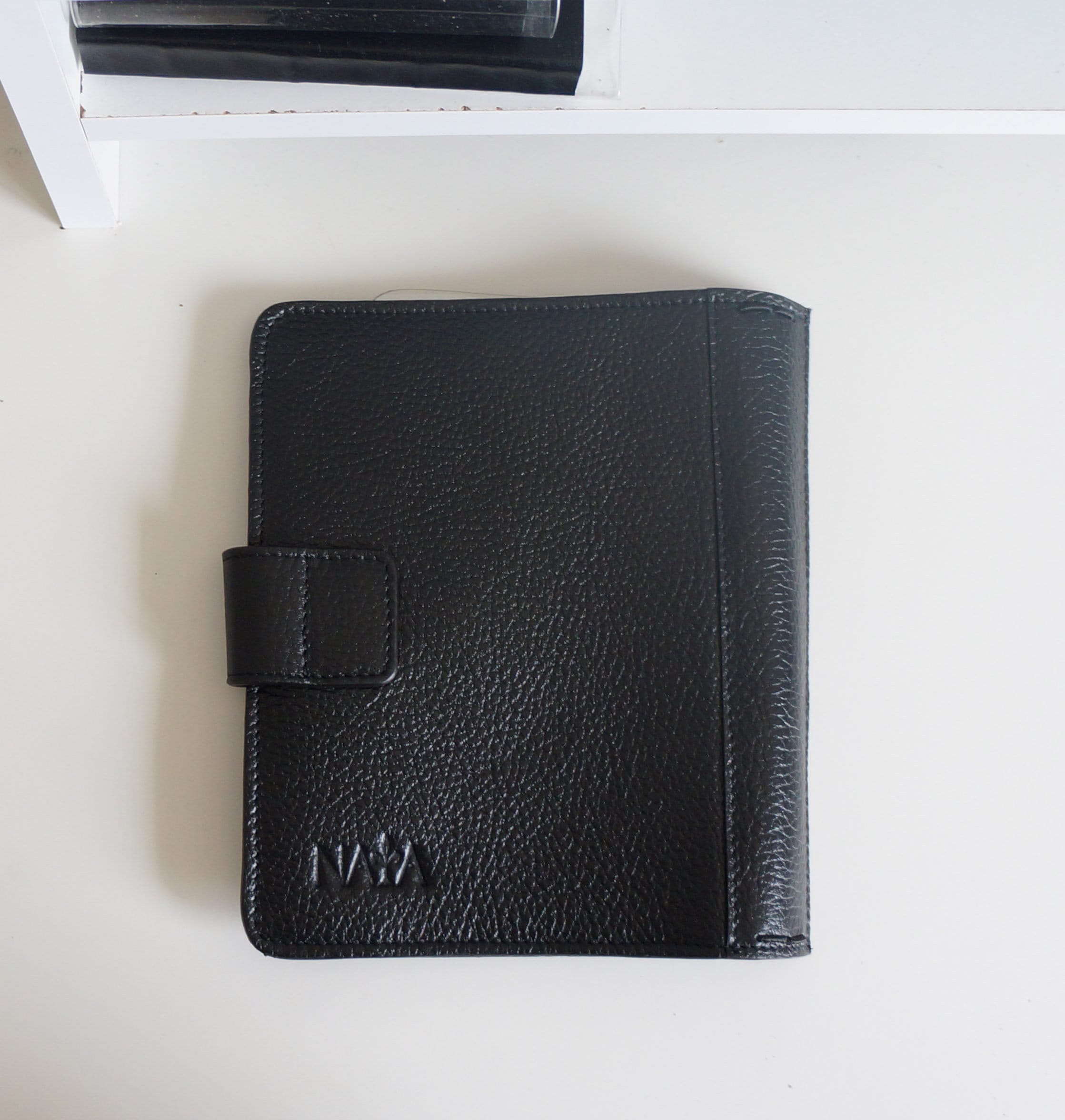 Personalized Leather Traveler's Notebook: Clear Vinyl Cover, Refillable ...