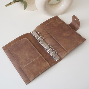 Personal Ring Binder/planner - Real Leather Agenda Personal Size - Etsy