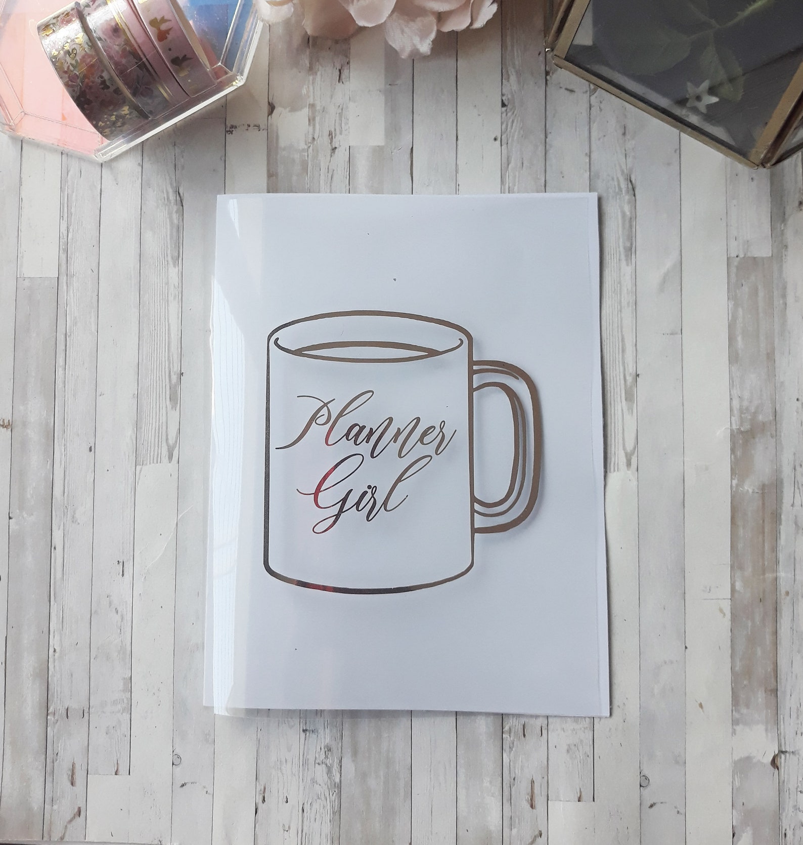 ACETATE Planner Girl Mug Planner Dashboard for Travellers - Etsy