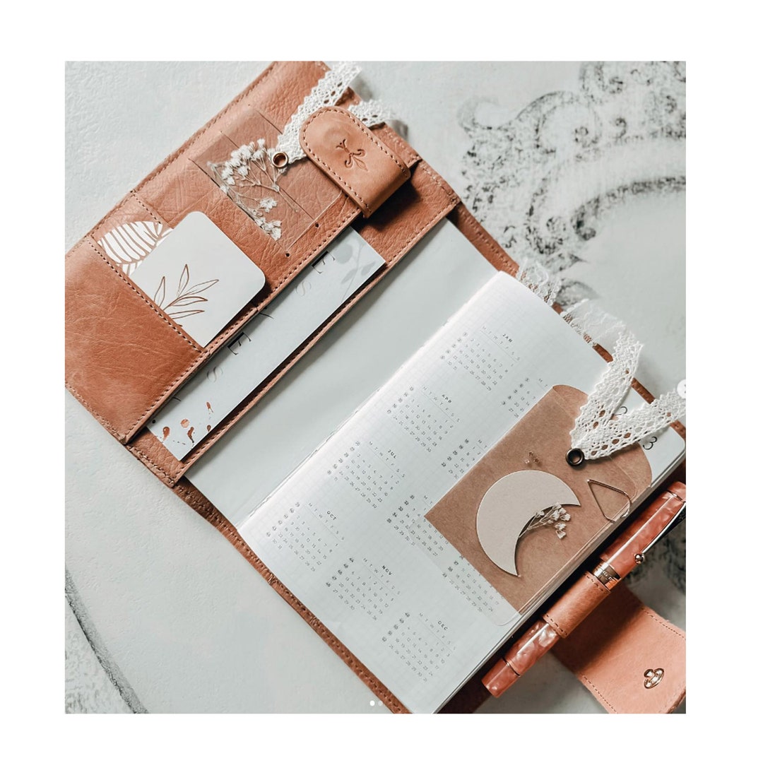Personalized Full Grain Leather B6 Notebook Cover, Folio - Etsy
