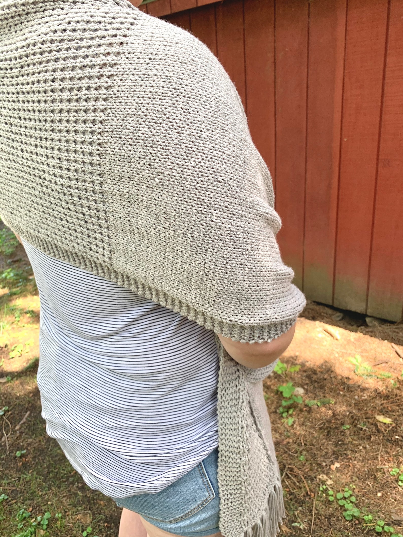 PDF DIGITAL DOWNLOAD, Knit Pocket Shawl Pattern, Knitting Pattern, Easy ...