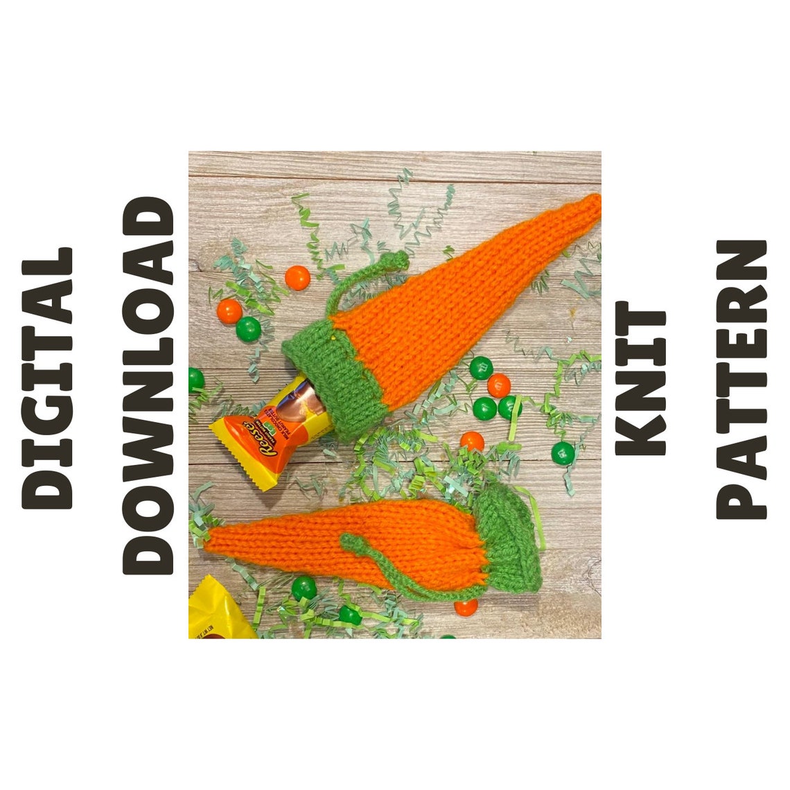 Knitting Pattern Easter Knitting Pattern Knit Carrot - Etsy