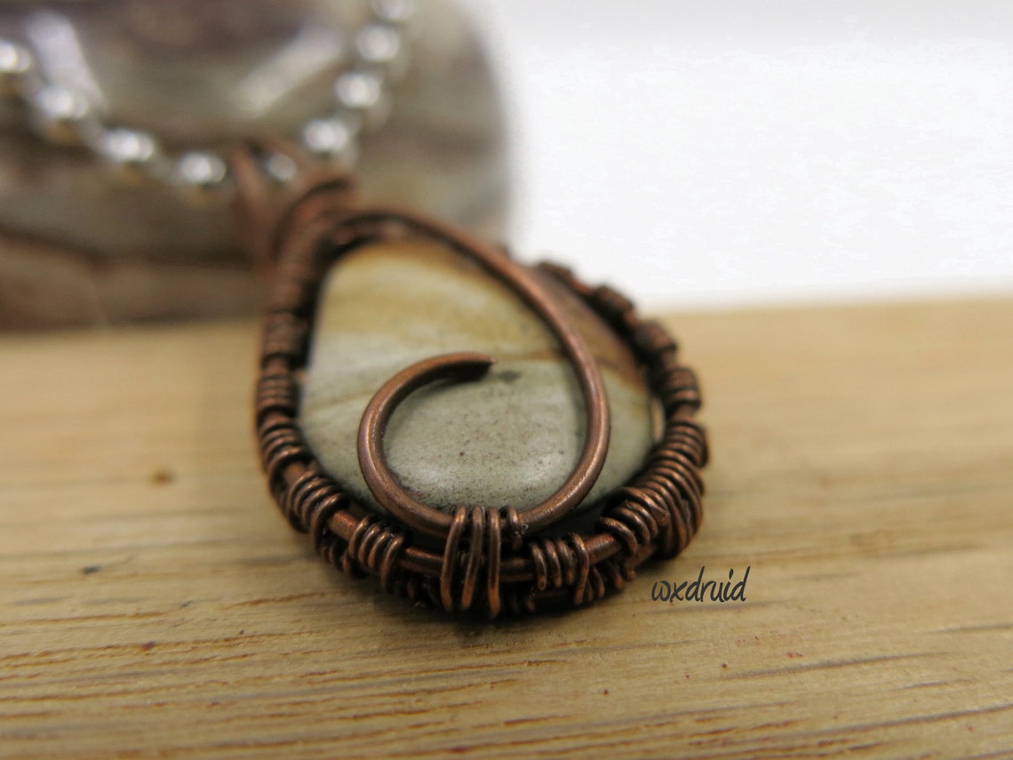 Wire Wrapped Pendant Copper Wire Wrapped Pendant Picture - Etsy