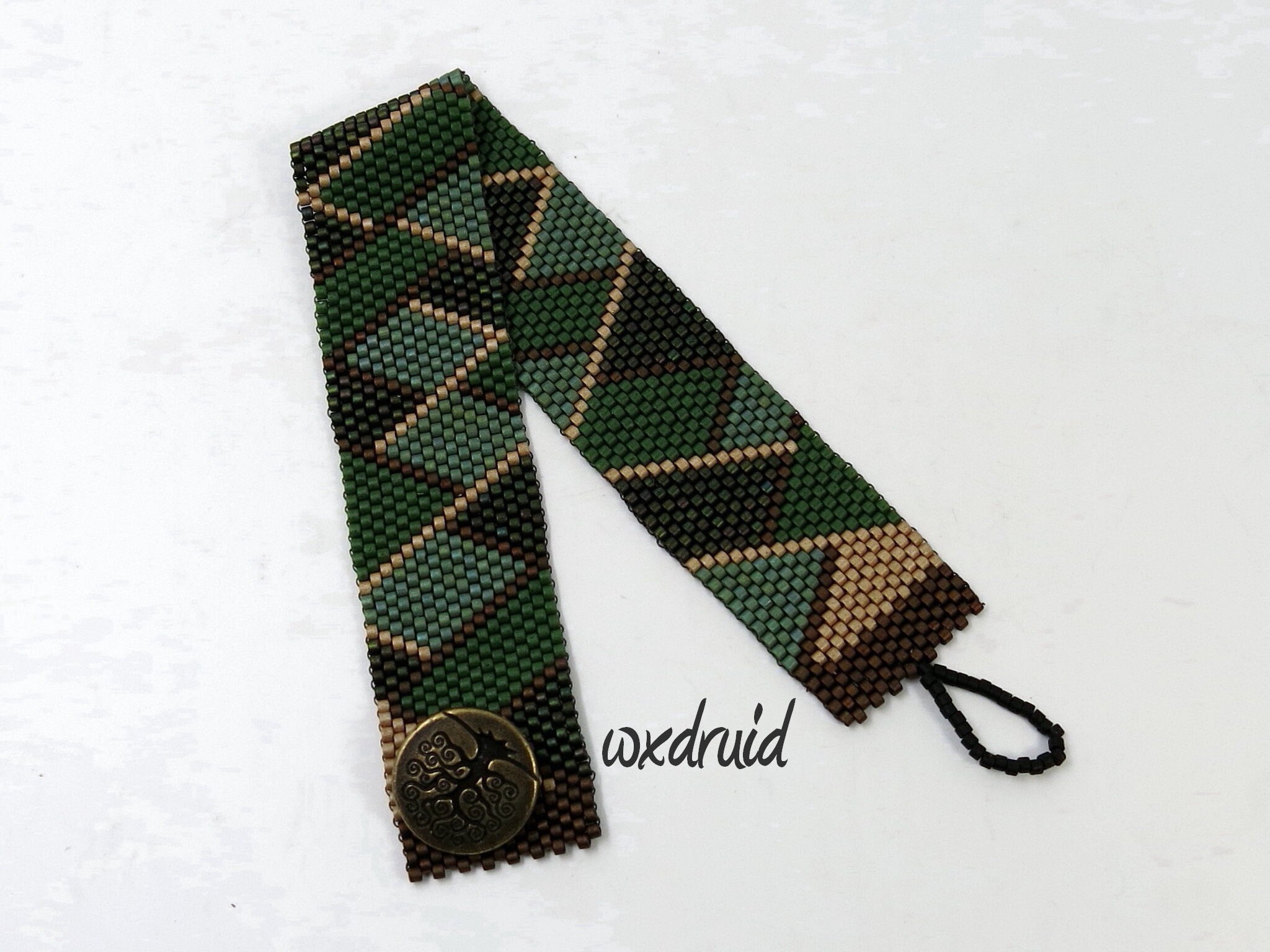 Forest Canopy : Even Count Peyote Stitch Pattern, PDF Download, Single ...