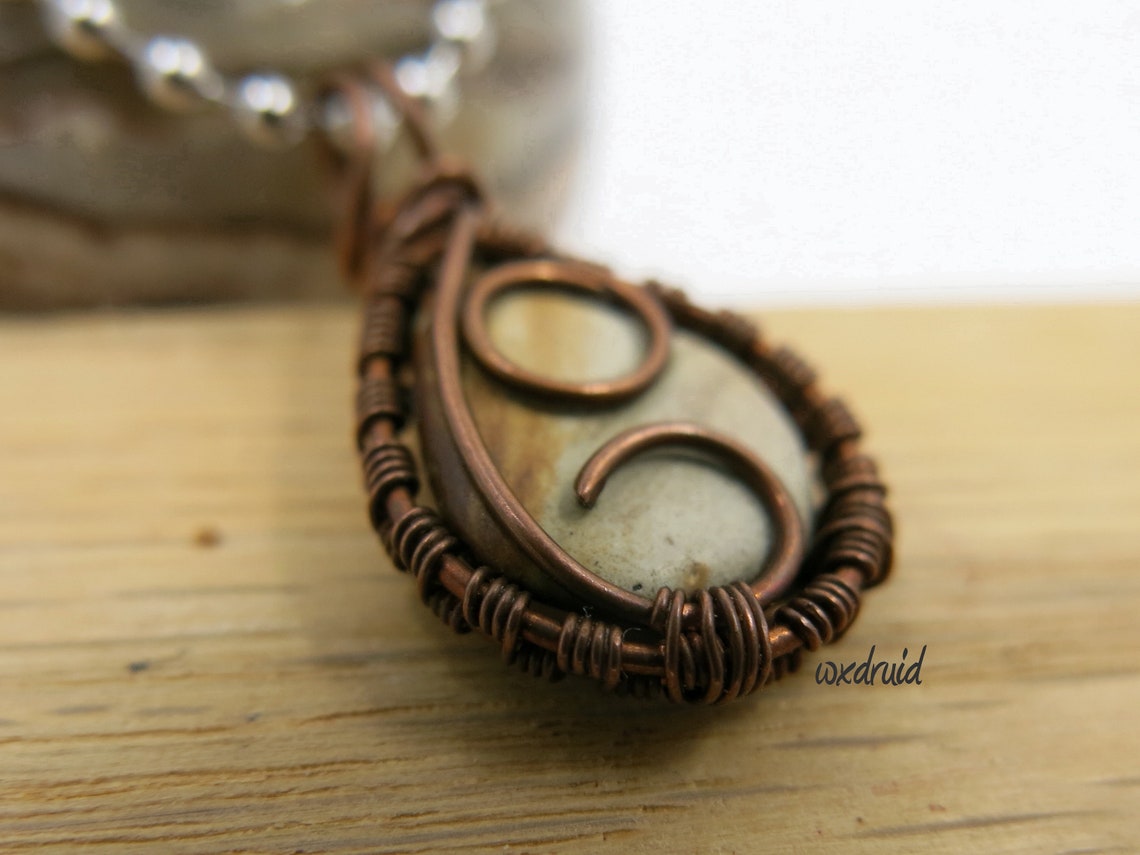 Wire Wrapped Pendant Copper Wire Wrapped Pendant Picture - Etsy