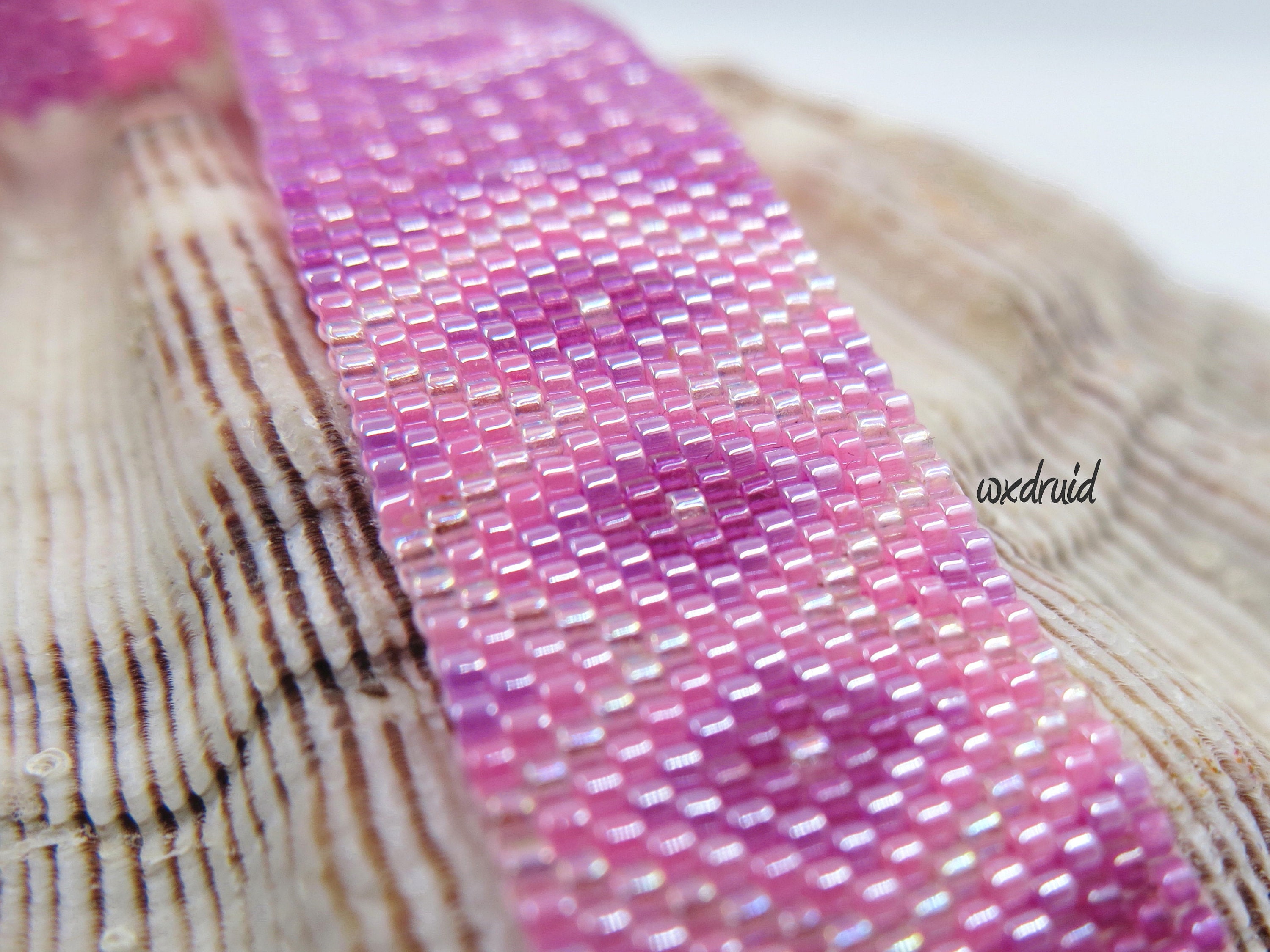 PINK : Odd Count Peyote Stitch Pattern, PDF Download, Single Drop ...