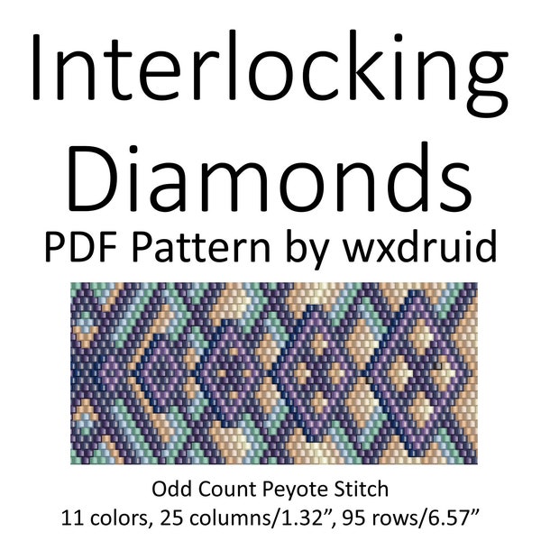 Drop Diamonds Pattern - Etsy