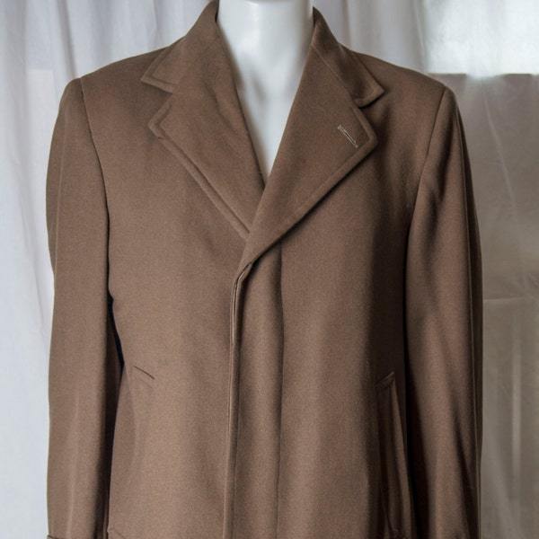 Hidden Button Mens Coat - Etsy