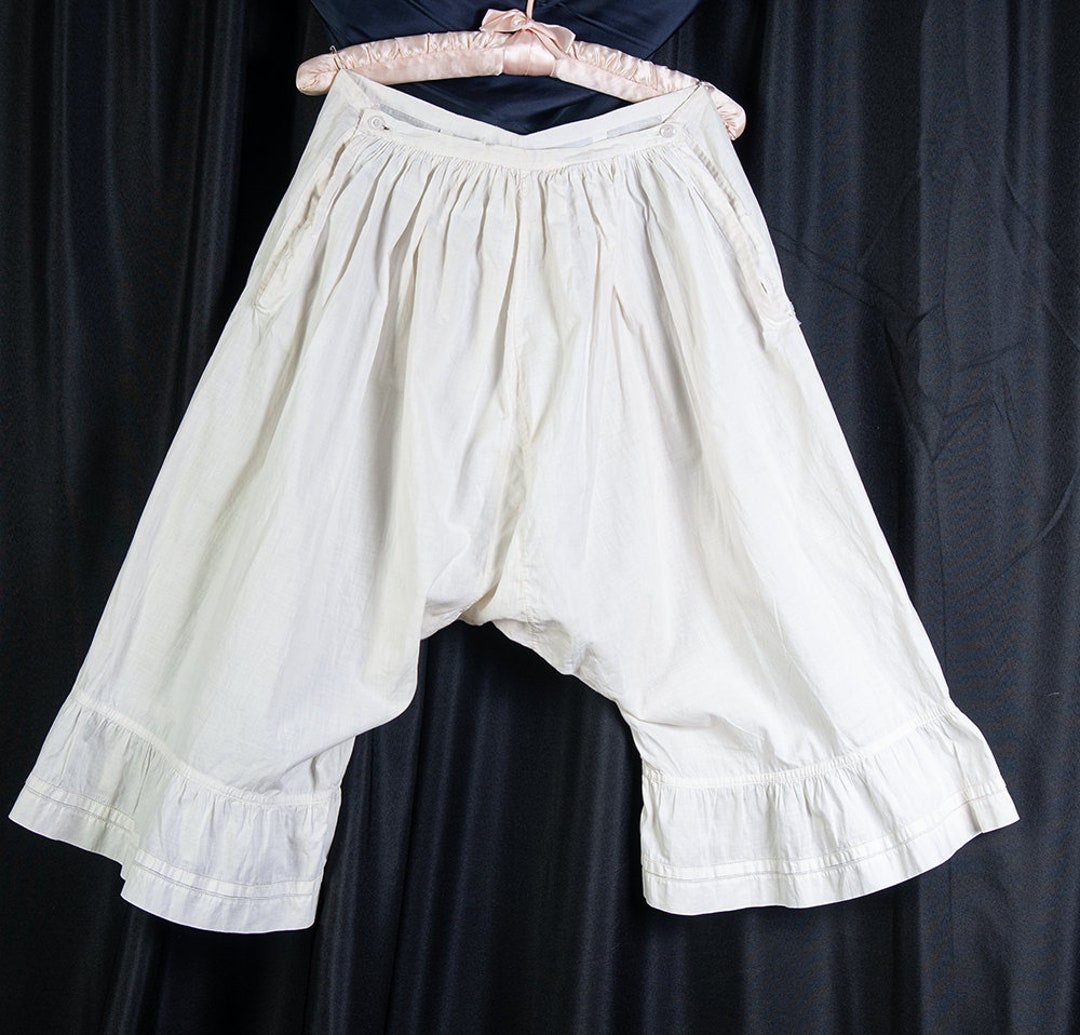 Vintage Womens White Cotton Bloomers. Victorian, Edwardian - Etsy