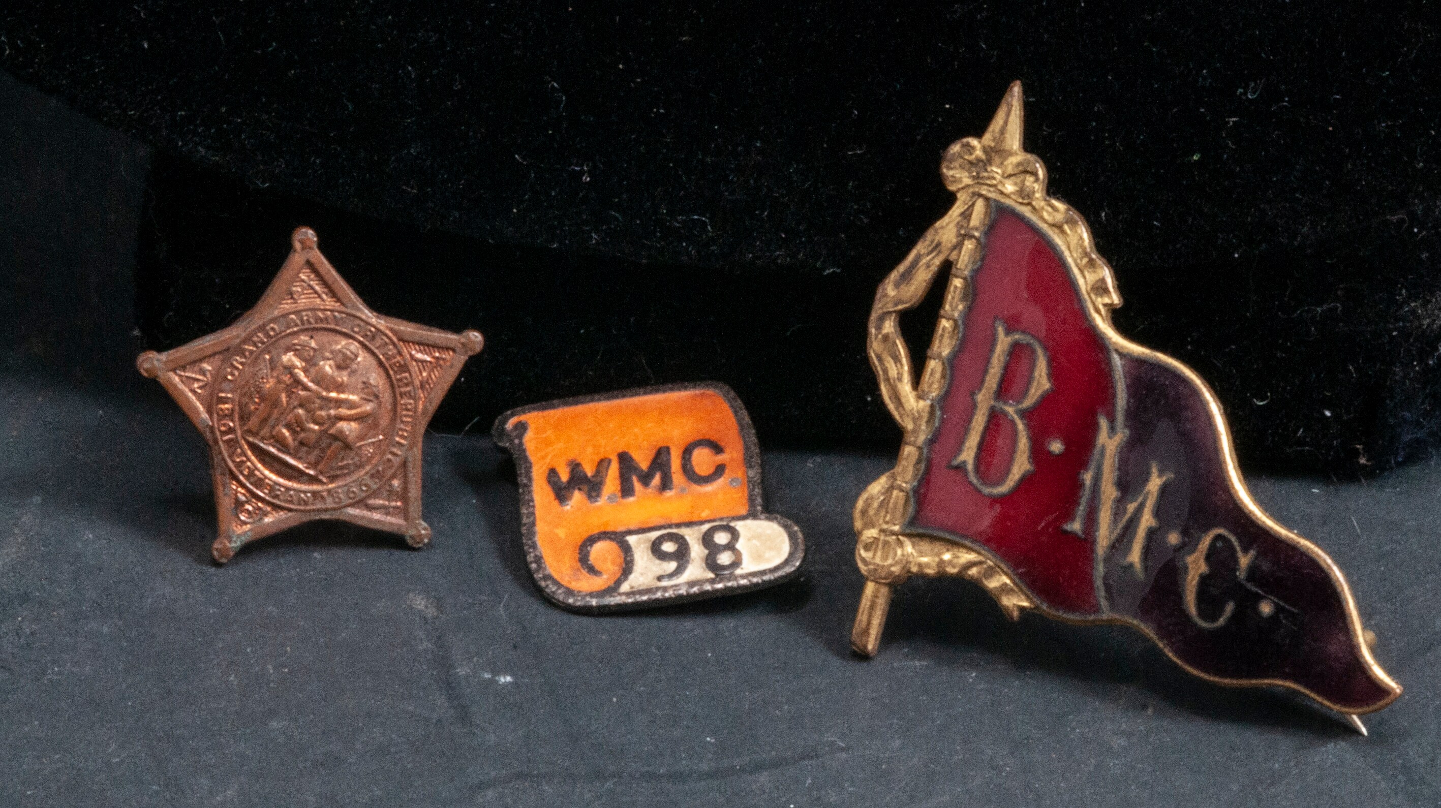 Civil war Set of 3 antique military badge GAR, BMC Militaria Art ...