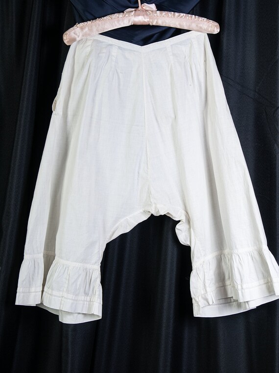 vintage womens white cotton bloomers. Victorian, Edwa… - Gem