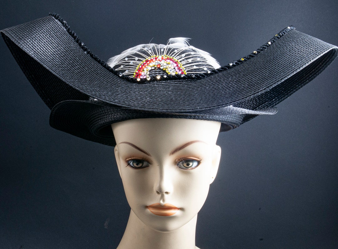 Haute Couture, Art Deco saturn Hat. R.O.C, Taiwan, 1970's. Stunning - Etsy