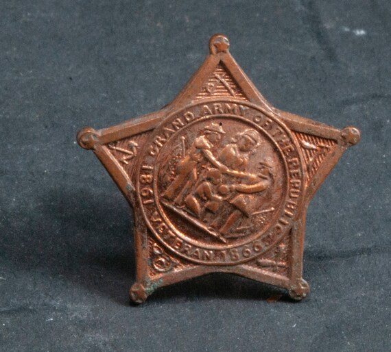 Civil war Set of 3 antique military badge GAR, BMC Militaria Art ...