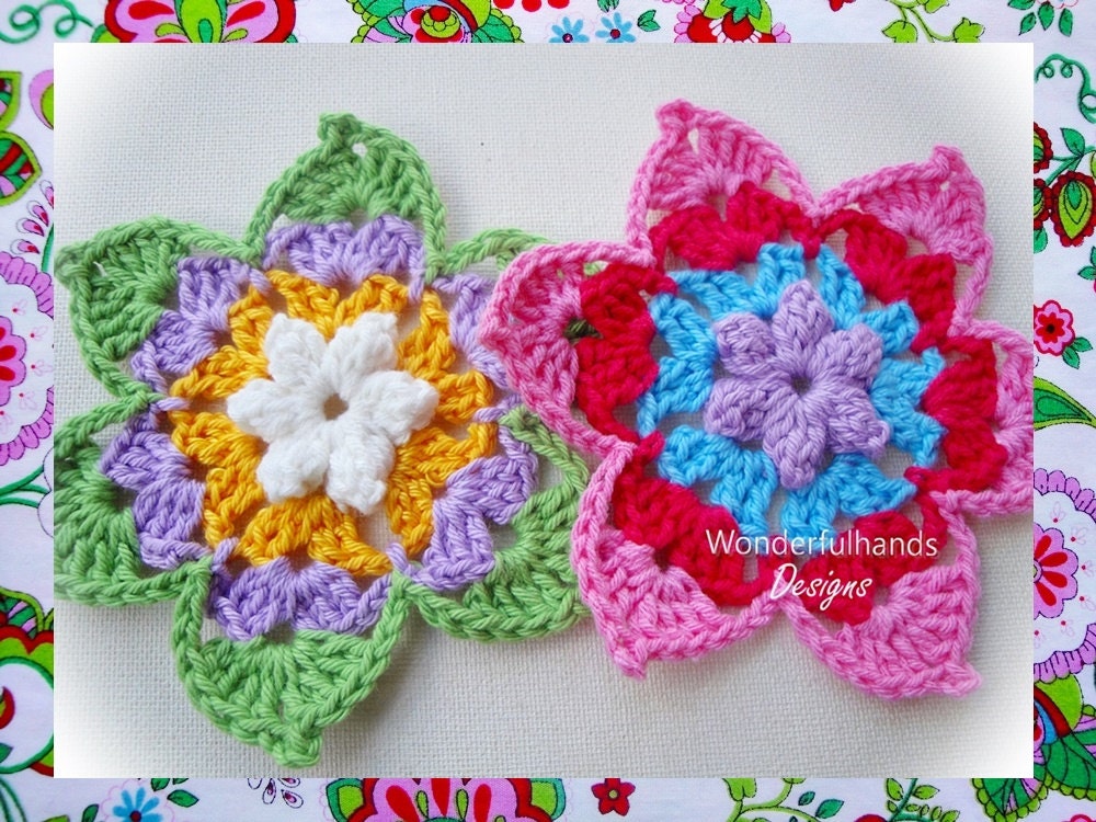 Rosette Crochet Pattern - Etsy