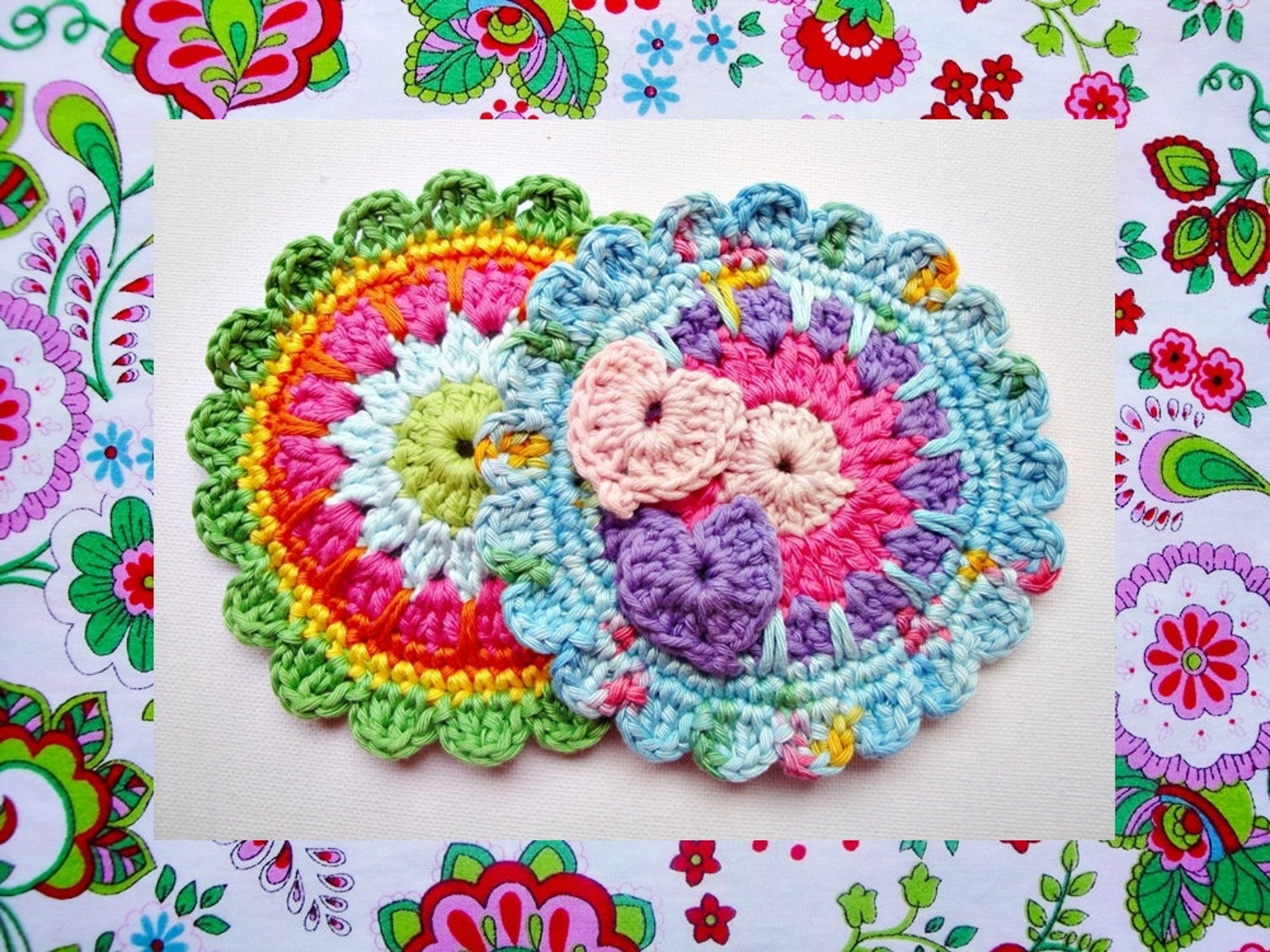 Colorful Medallion Crochet Pattern - Etsy