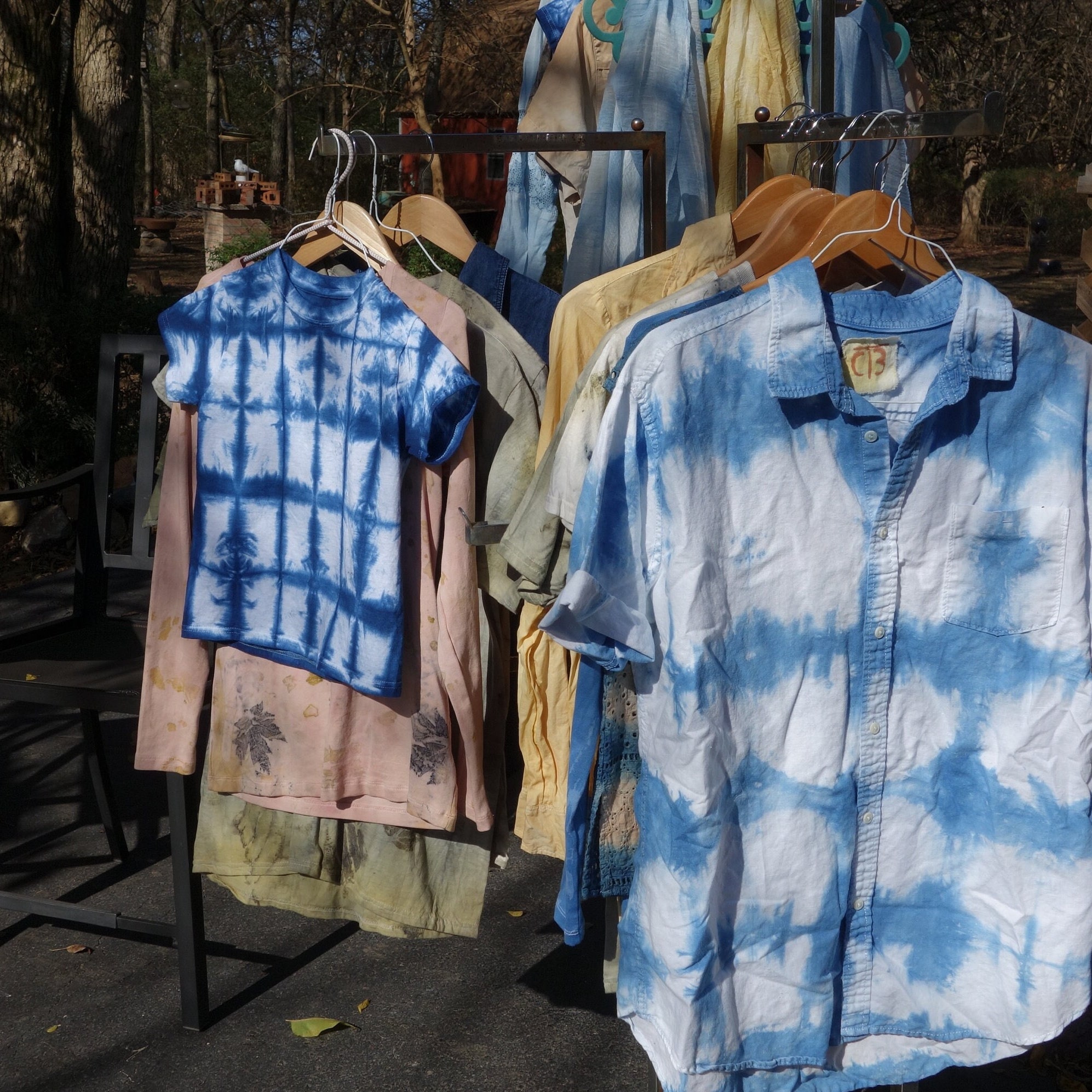 Botanical Print Dress, 2XL - 3XL Cotton and Organic Plant Dye ...