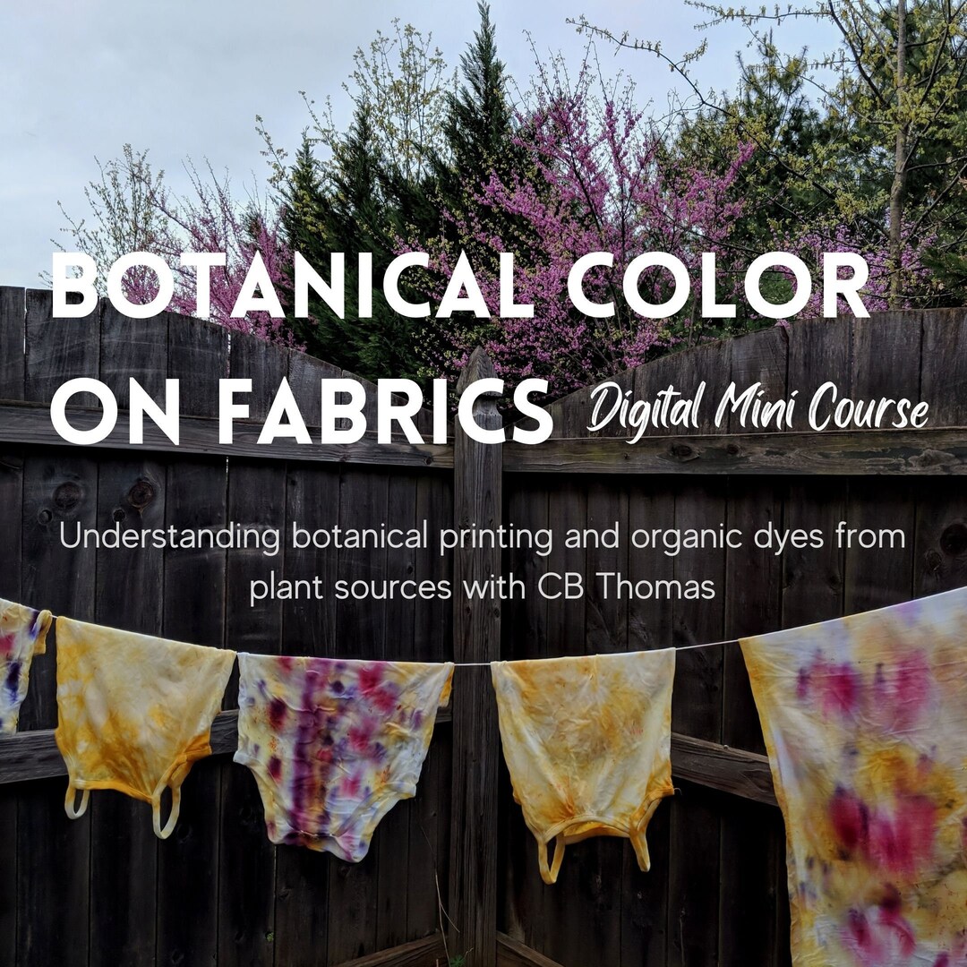 BOTANICAL PRINTING COURSE - Digital Class Only, All Ages, Mini Course ...