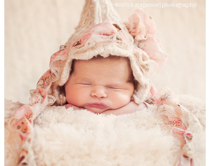 Newborn Baby Photography Prop Pixie Bonnet Baby Girl Newborn - Etsy