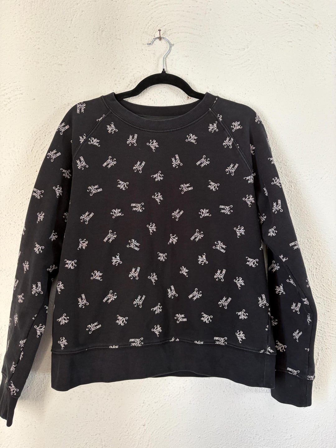 Marc Jacobs X New York Magazine the Logo Sweatshirt Black and White ...