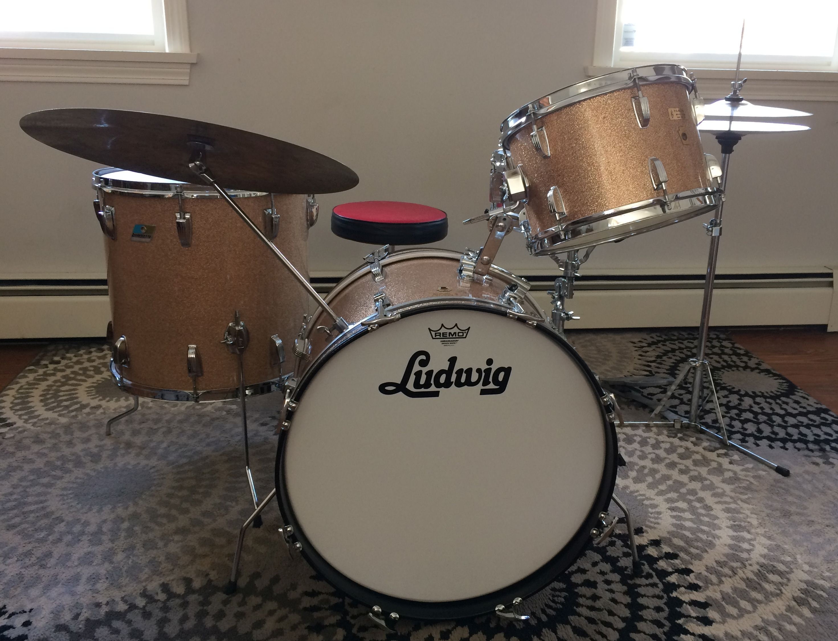 Vintage 1960s Ludwig New Yorker Drum Set price | Etsy