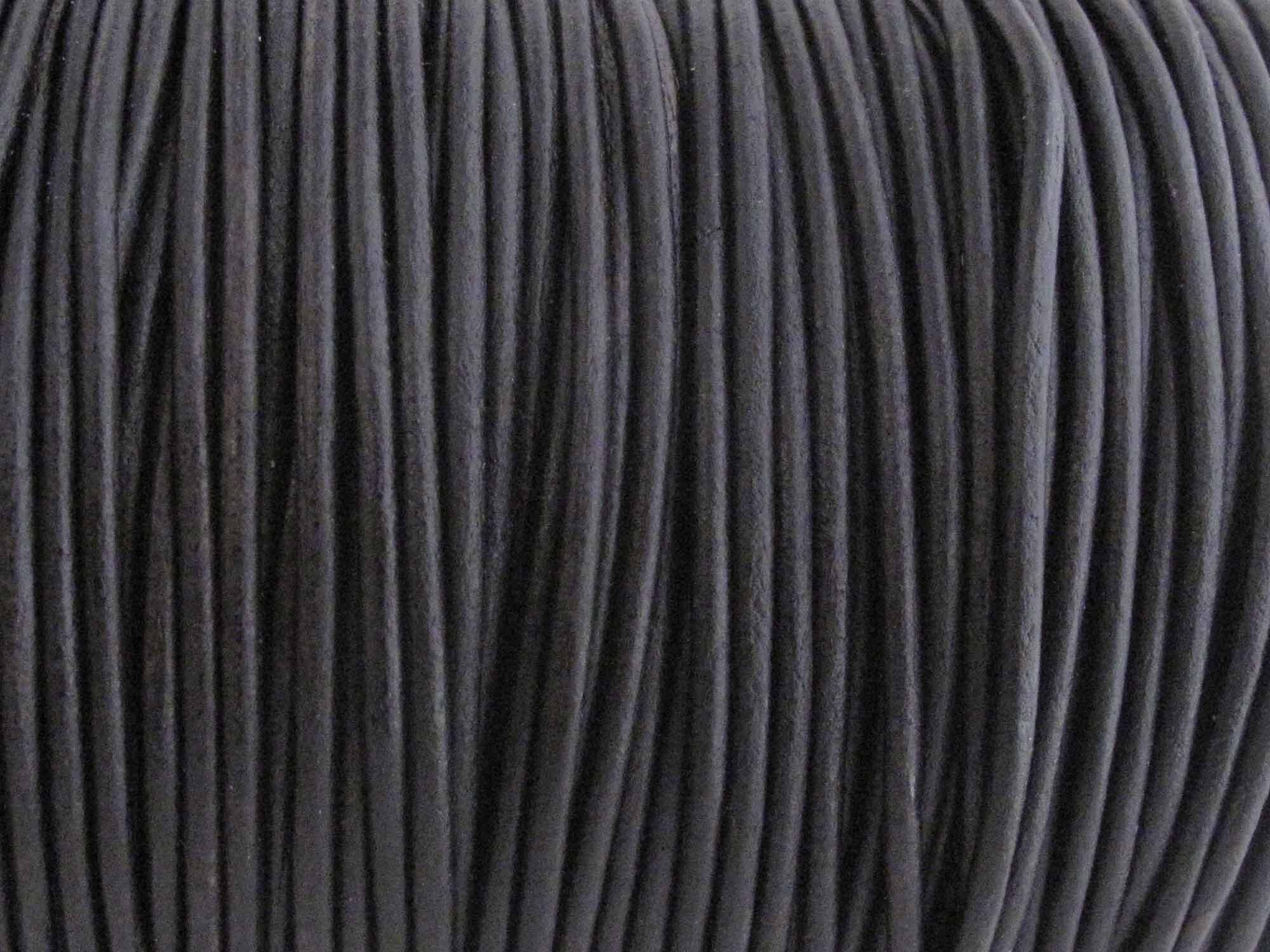 2mm Round Leather Cord Black or Brown for Jewelry Making 3 or - Etsy