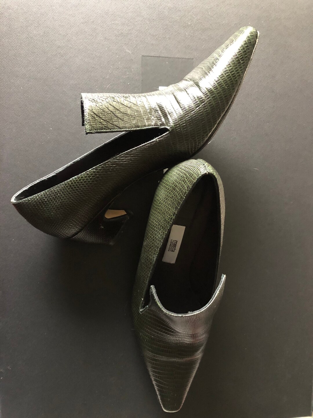 Leather Dandy Heels - Etsy