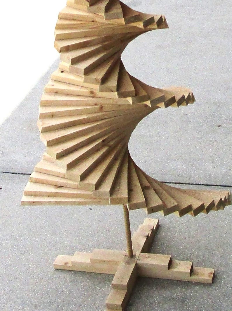 Wooden Spiral Christmas Tree - Etsy