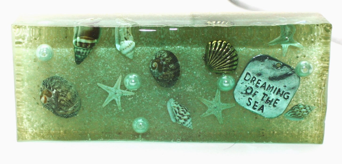 Sand, Sea Shells, and Starfish Paperweight - Etsy