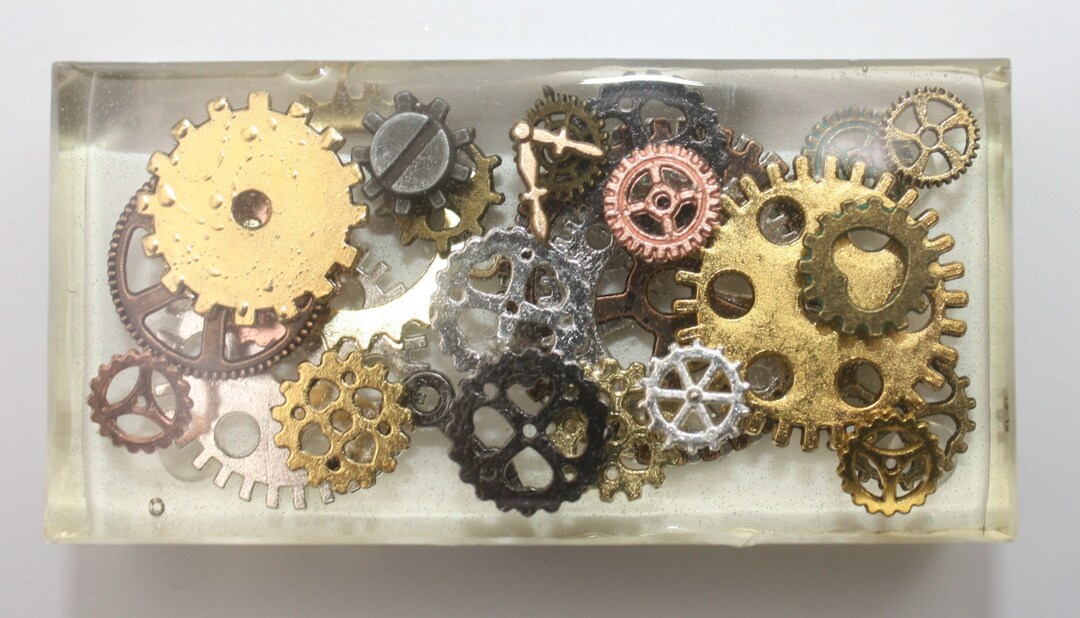 Paperweight With Clock Parts - Etsy