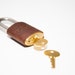 Leather Key Padlock 1.5" - Etsy
