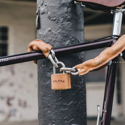 Leather Chain Bicycle Lock - Etsy