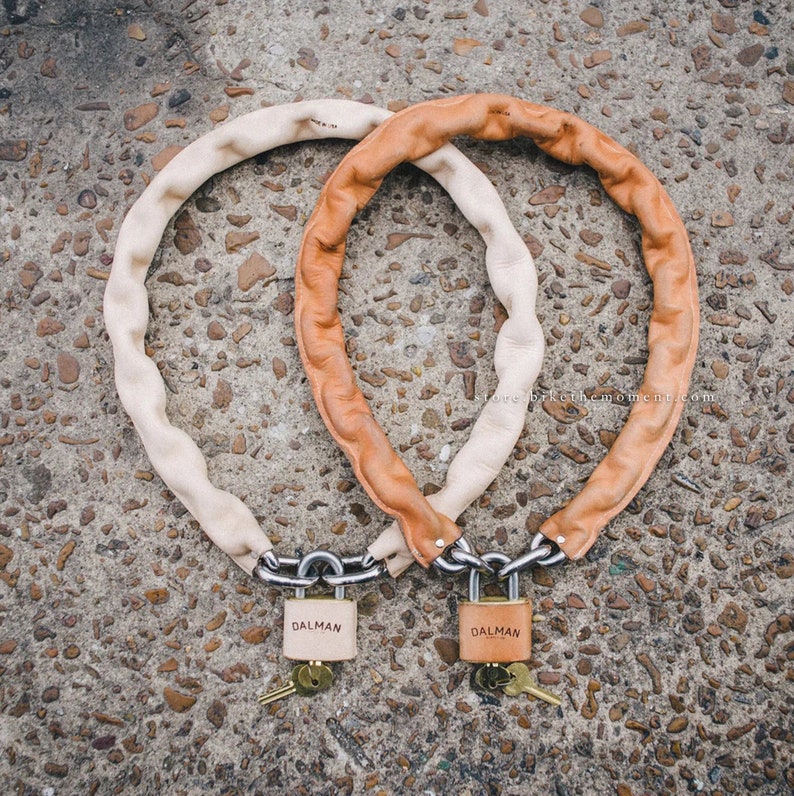 Leather Chain Bicycle Lock - Etsy