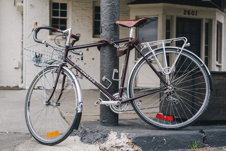 Leather Chain Bicycle Lock | Etsy