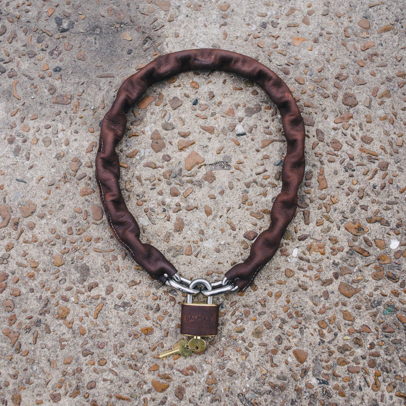 Leather Chain Bicycle Lock | Etsy