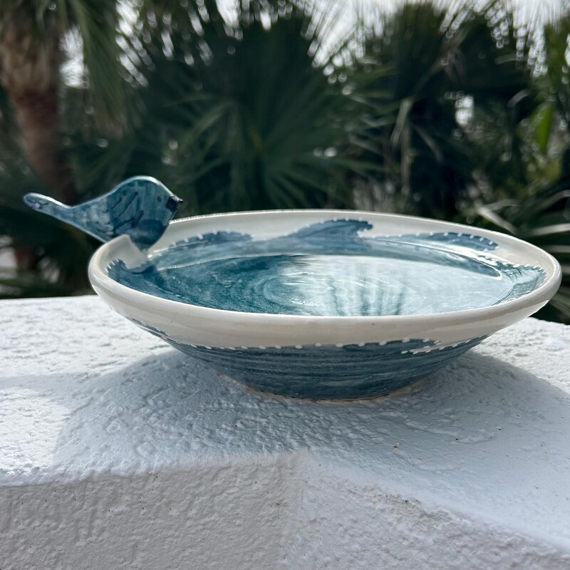 Pottery Bird Bath - Etsy