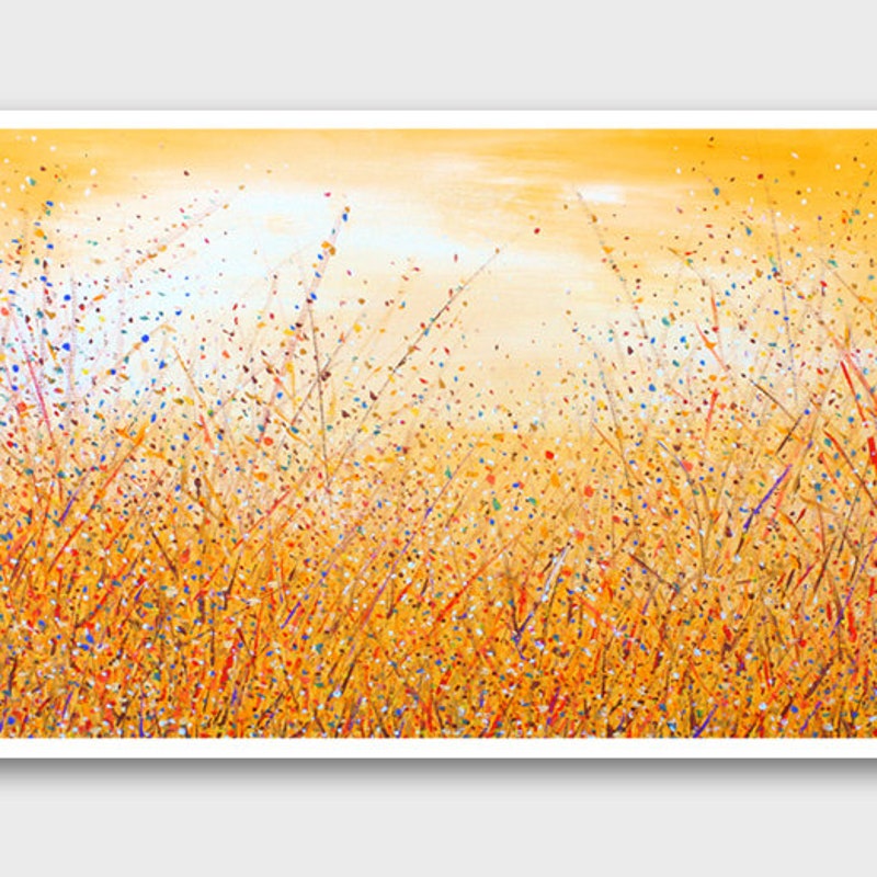 Yellow Abstract Art - Etsy