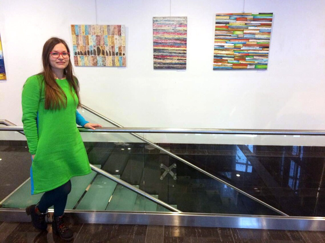 Green Art Painting Original Art Abstract Acrylic Painting on | Etsy