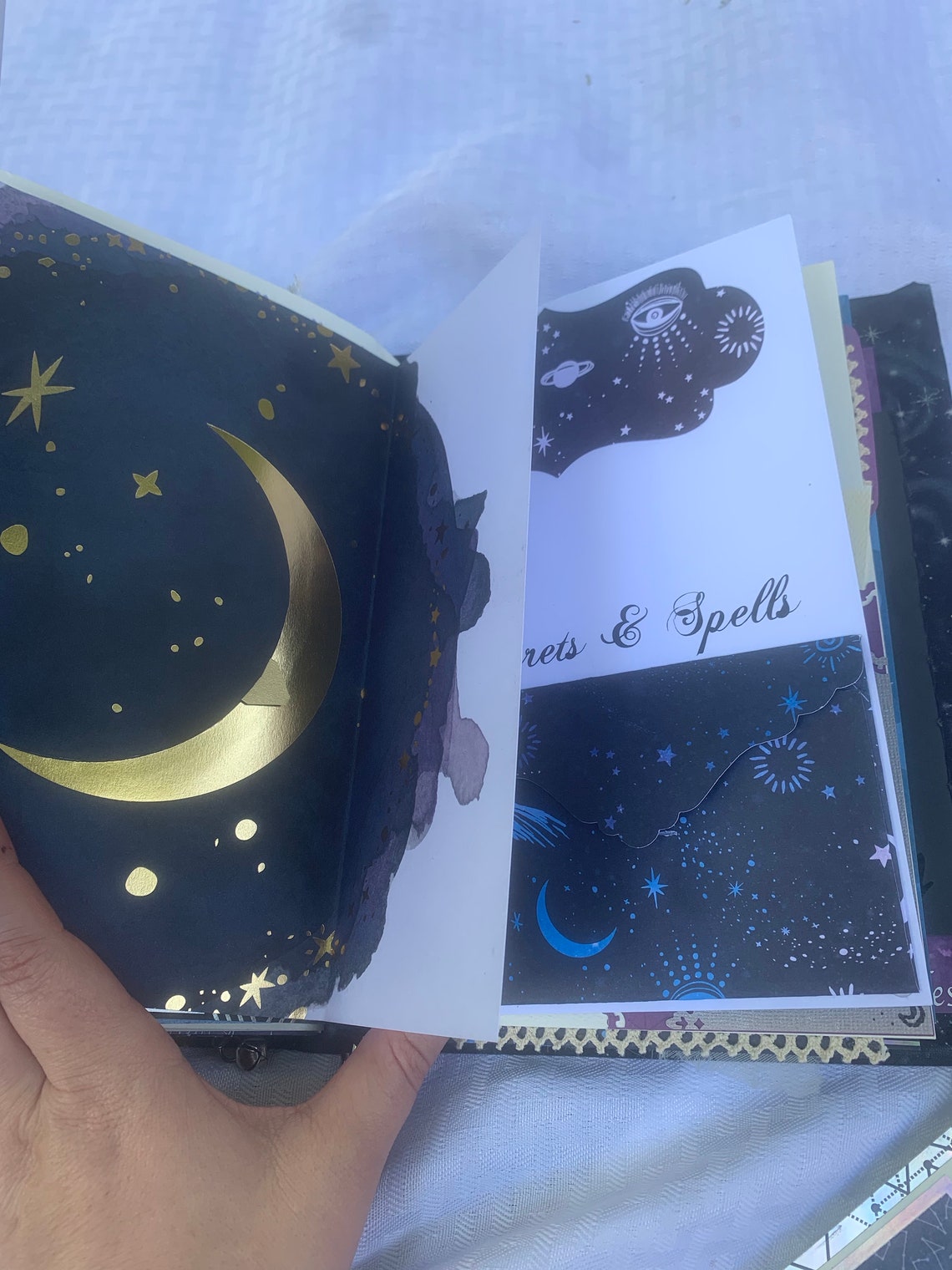 The Moon Junk Journal Book of Shadows Guided Grimoire - Etsy