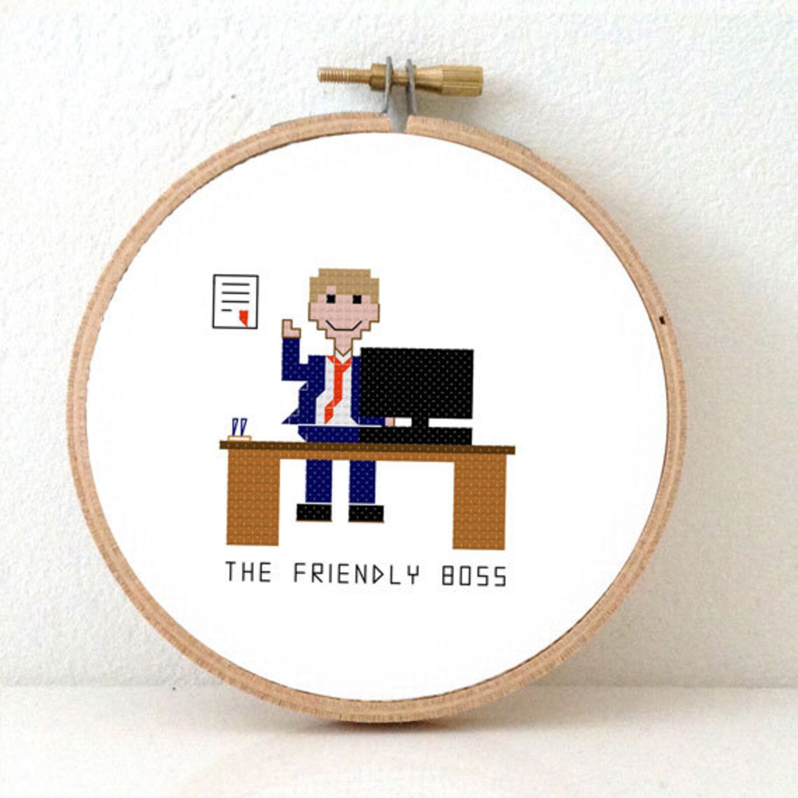 2 X Friendly Boss Cross Stitch Pattern. Gift for Wife or Best - Etsy
