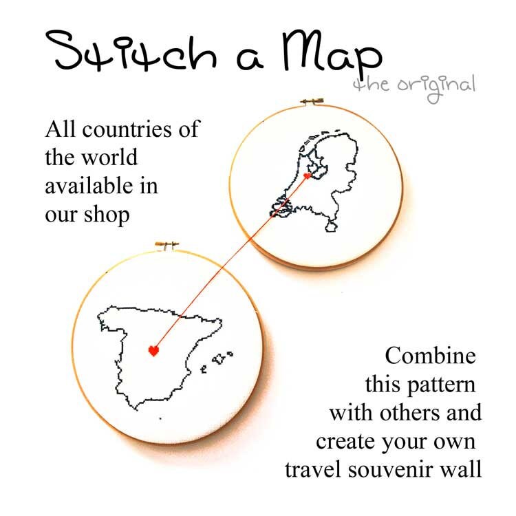 QUEBEC Map Cross Stitch Pattern Quebec Ornament Pattern With | Etsy