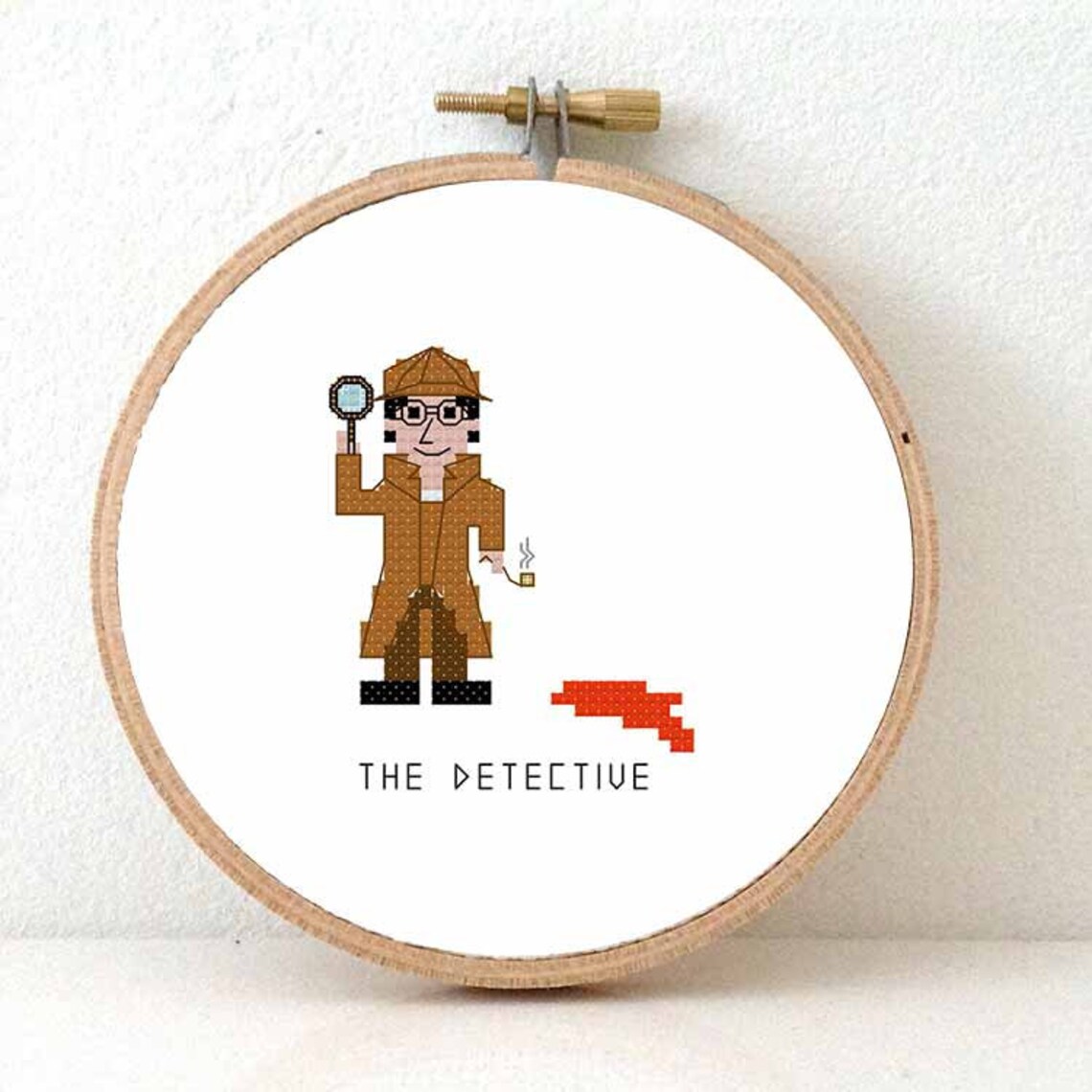 2 X Detective Cross Stitch Pattern. Gift for Detective Lover. Sherlock ...
