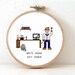 2 X Writer Cross Stitch Pattern. Gift for Writer. Ernest Hemingway ...
