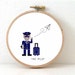 2 X Pilot Cross Stitch Pattern. Male and Female Pilot Gift Ideas. Easy ...