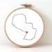 PARAGUAY Map Cross Stitch Pattern. Paraguay Embroidery Pattern ...