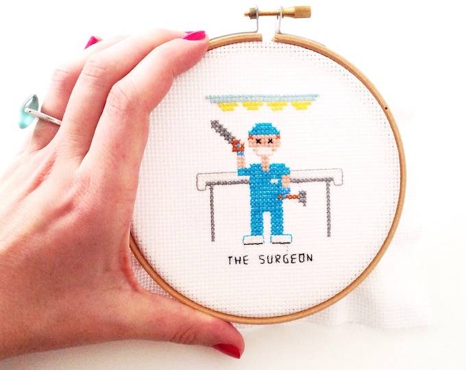 2 X Project Engineer Cross Stitch Pattern. Male and Female Engineer ...