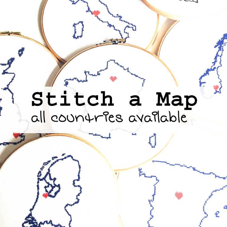 Arizona Map Cross Stitch Pattern the Original AZ State | Etsy